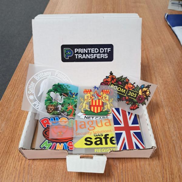 Sample Pack | DTF Printing from Printed DTF Transfers